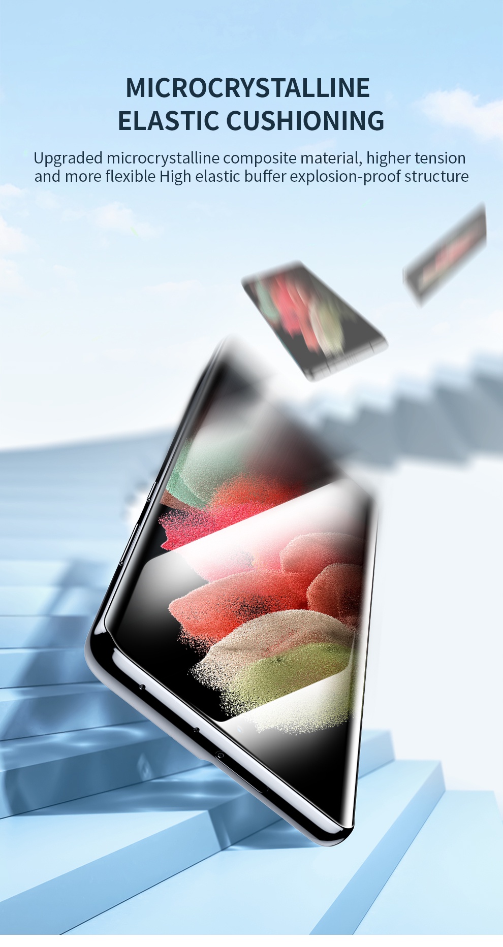 SmartDevil UV Full Glue Tempered Glass Privacy Film For Samsung S22 ultra Microcrystalline Soft ...