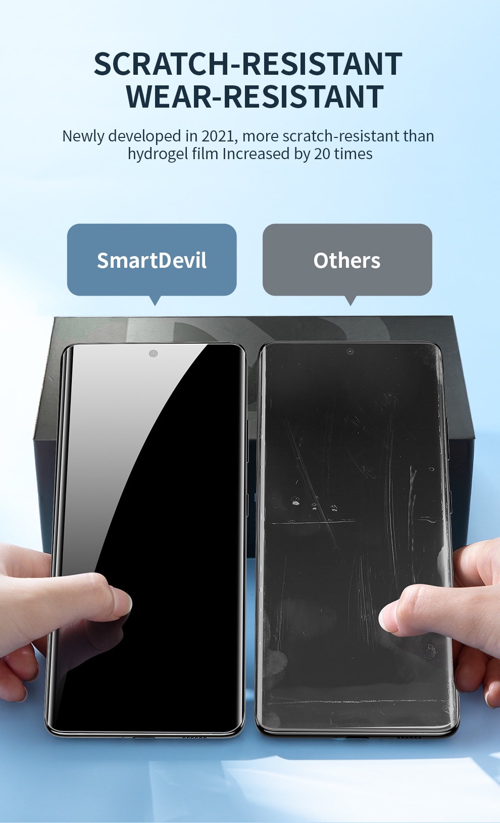 SmartDevil UV Full Glue Tempered Glass Privacy Film For Samsung S22 ultra Microcrystalline Soft ...