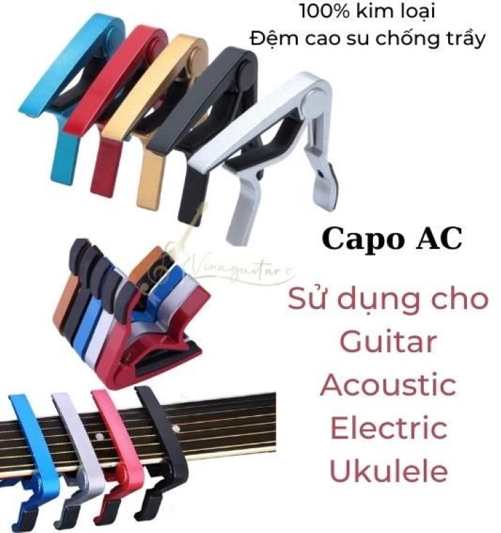 Metal Guitar Capo for All Types of Classic Acoustic Electric Ukulele ...