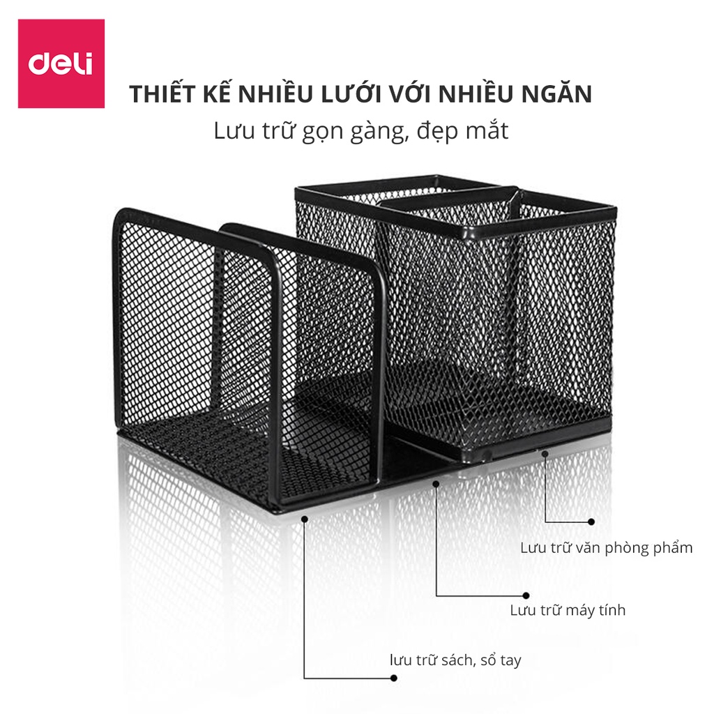 Deli Multi-Purpose Mesh Pen and Document Tray | Pen, Document, Desktop ...