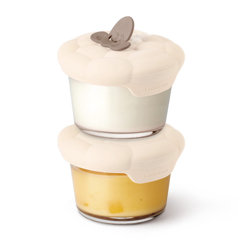 LocknLock baby food container LNG058S2IVY 2 boxes of 150ml with sheep ...