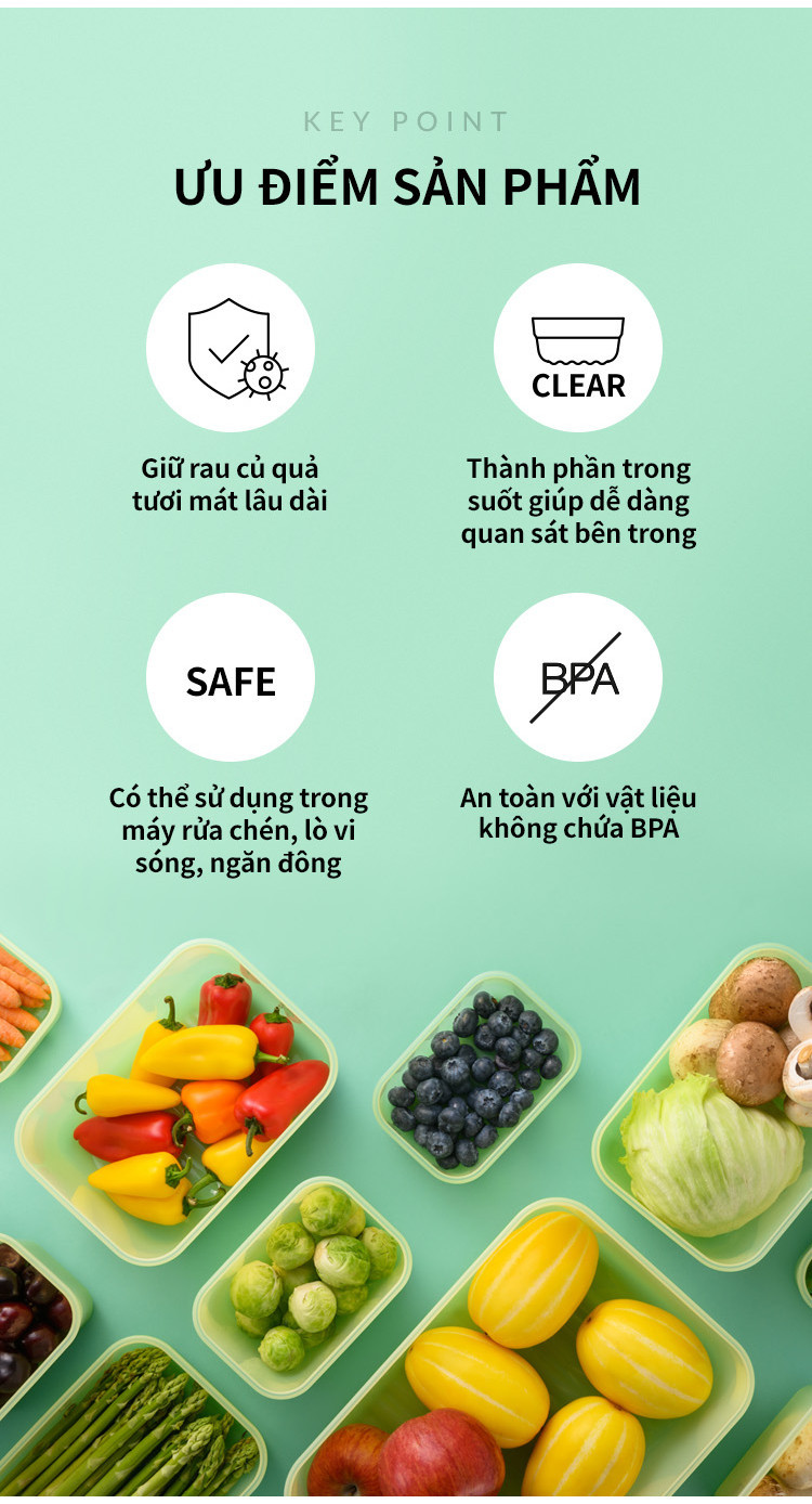 LocknLock Smart Keep Fresh food container keeps food Fresh for up to 31 days | Shopee Malaysia