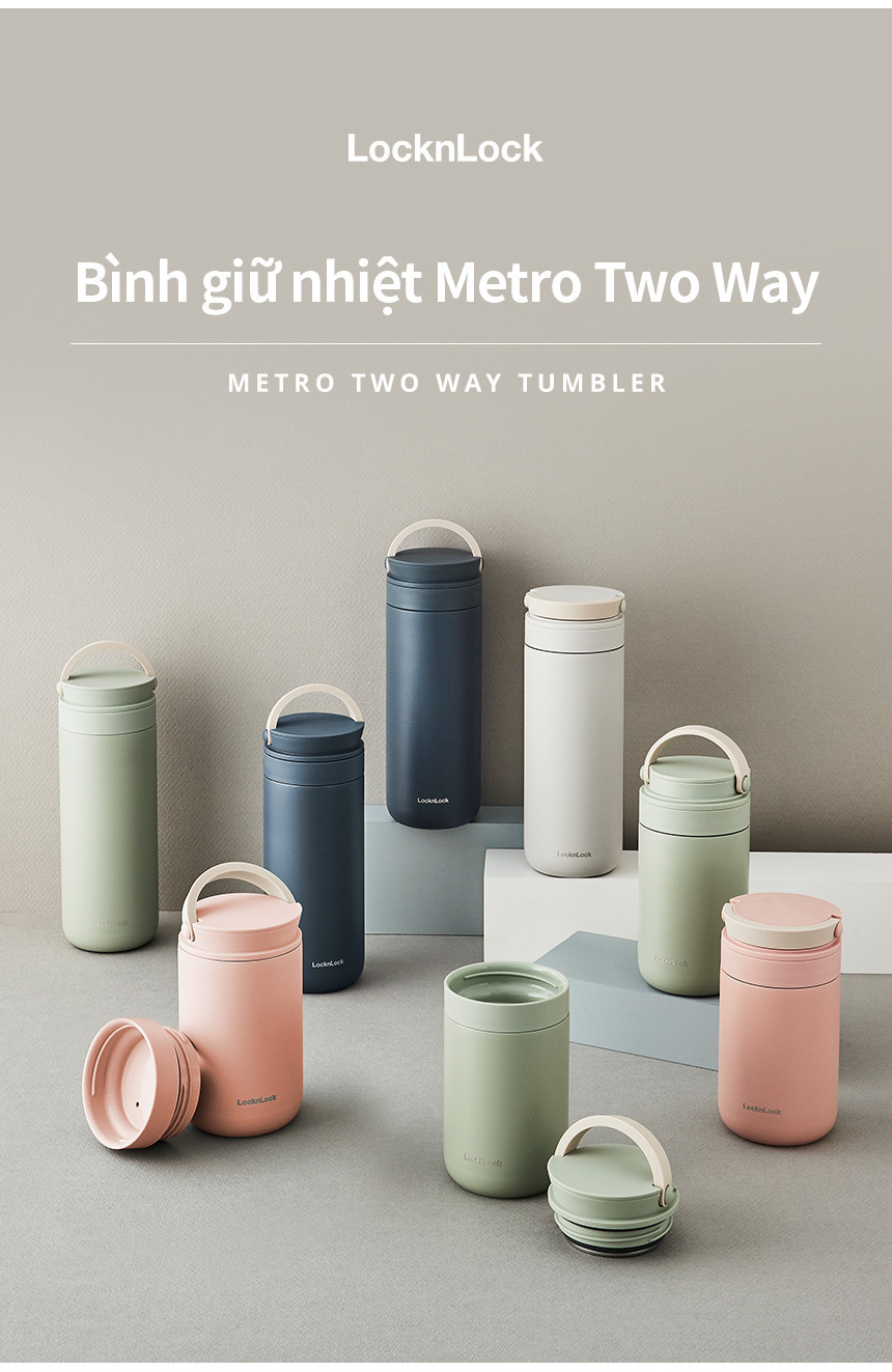 Lock&Lock Metro Two Way thermos bottle 237ml or 475ml stainless steel (SUS304) | Shopee Malaysia