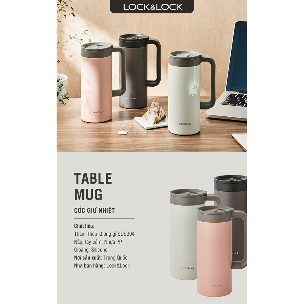 LOCK & LOCK Lock Table Mug&Lock Table Mug 473ml - LHC4247 (3 colors ...