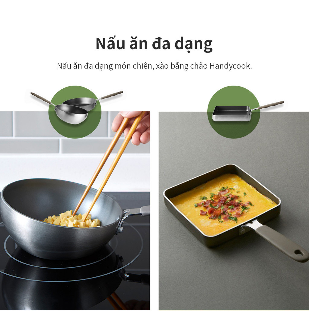 Lock&lock Handycook deep pot with handle and lid 14cm - Gray LHD1141 ...