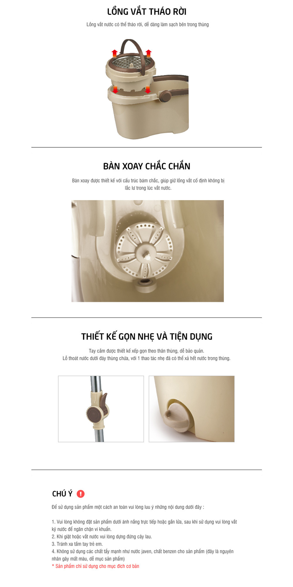 Compact Spin Mop Lock&Lock - ETM466 | Shopee Malaysia