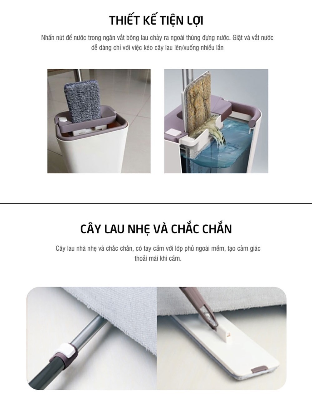 LOCK & LOCK Lock Squeeze Flat Mop Set&Lock Squeeze Flat Mop ETM471 ...