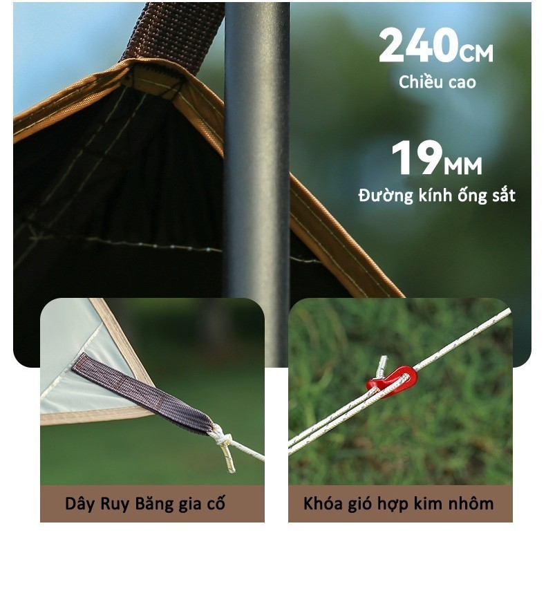 Tank tent cover for sun and rain protection, thick and wide camping ...