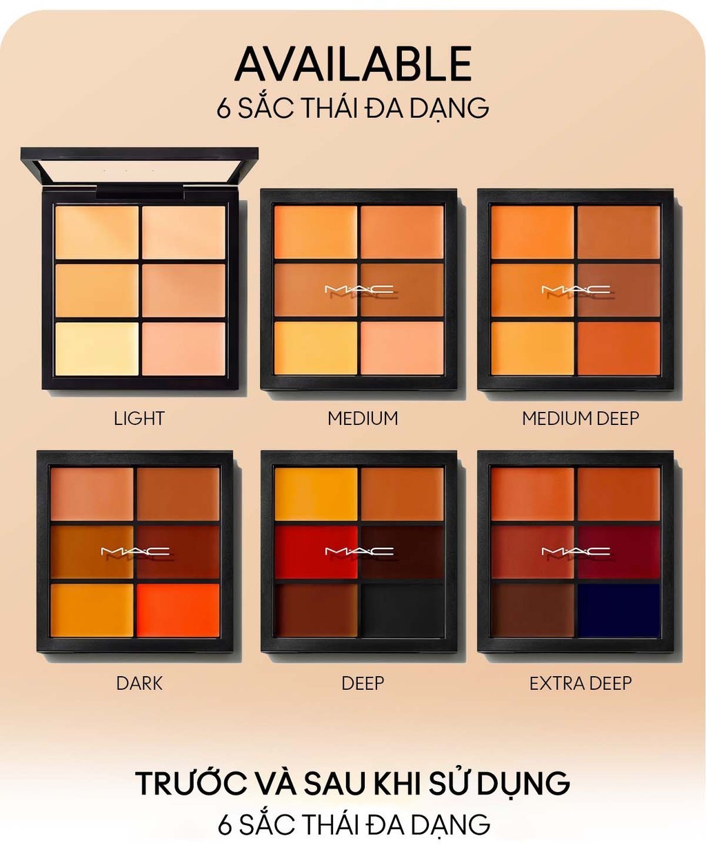 Mac Studio Fix Conceal & Correct Palette 6g concealer and skin tone ...