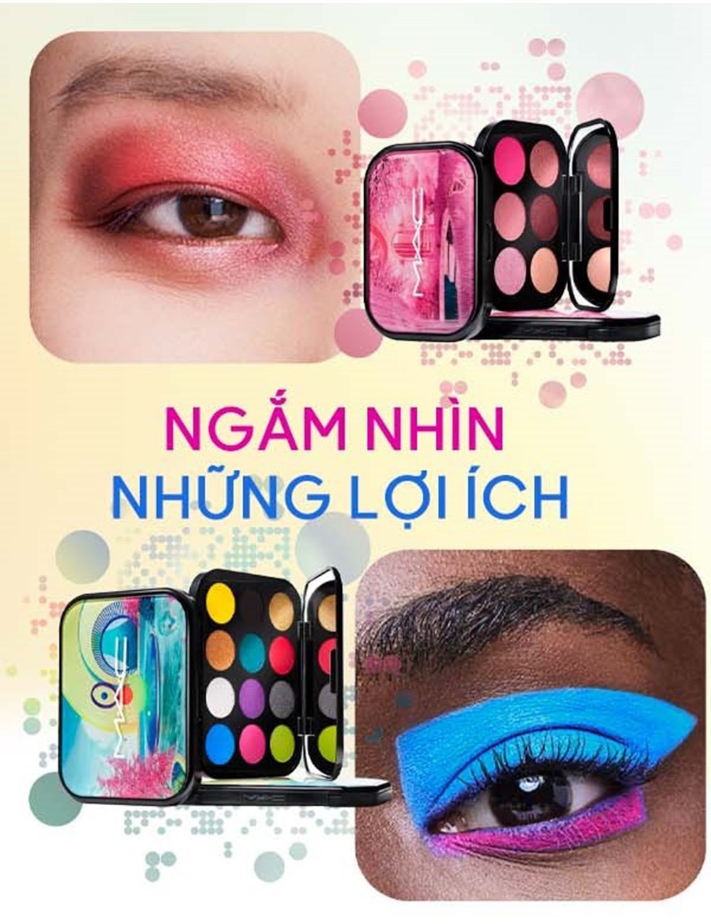 Mac Connect In Color 6-panel eyeshadow palette with high-quality smooth ...