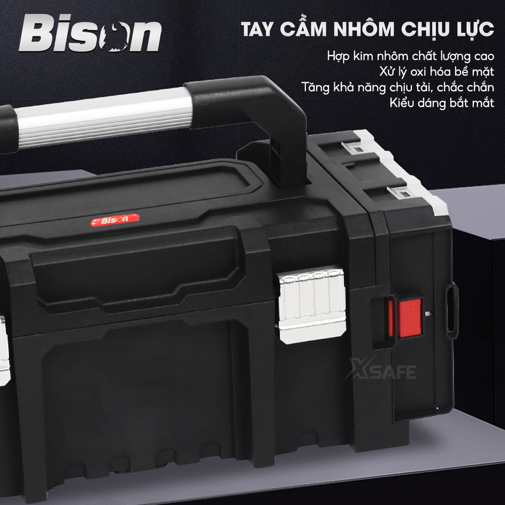 3in1 Bison tool and parts storage box, size 21 inches, sturdy, impact ...