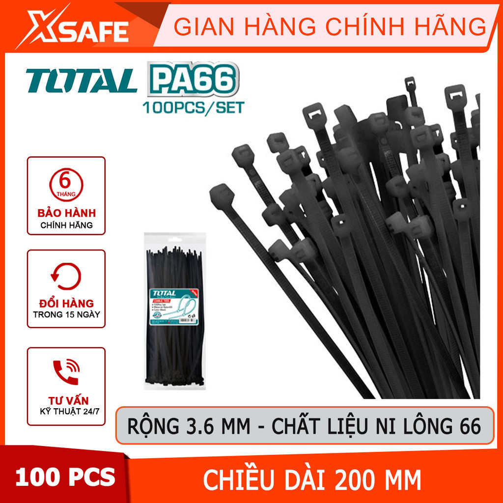 Set of 100 black plastic drawstrings 200x3.6mm TOTAL THTCTB20036 ...
