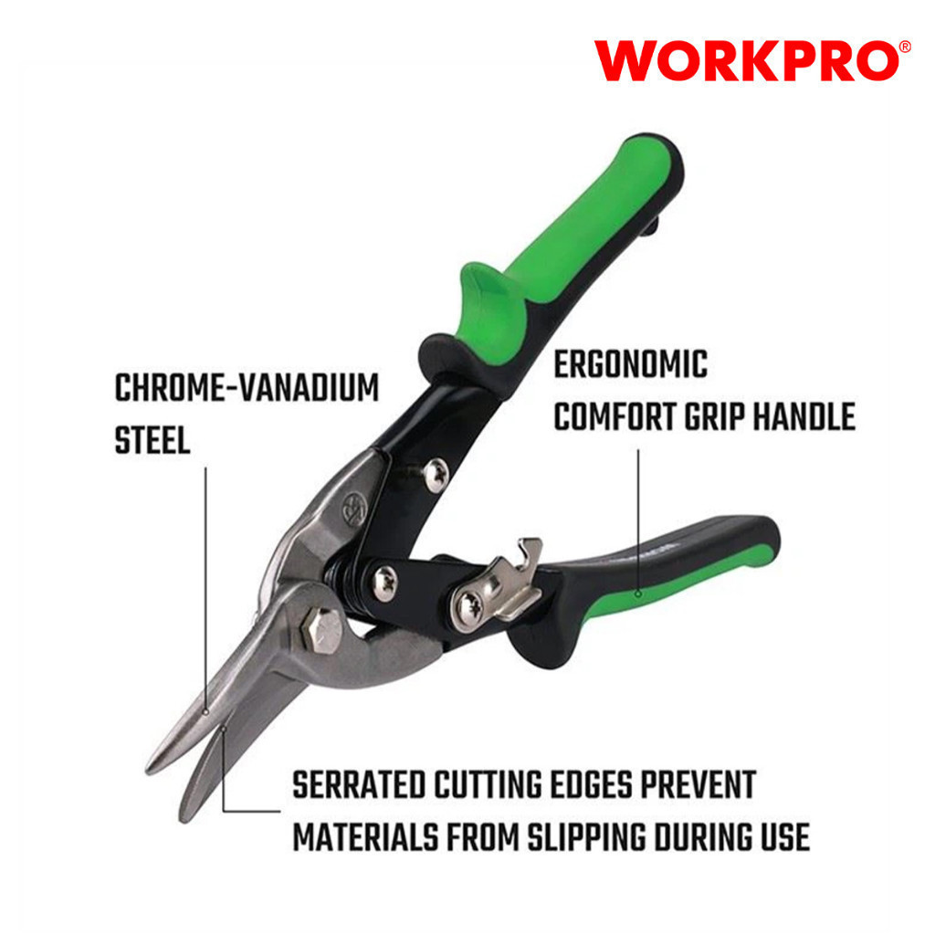 Workpro corrugated iron shears - WP214015 Genuine right curved nose ...