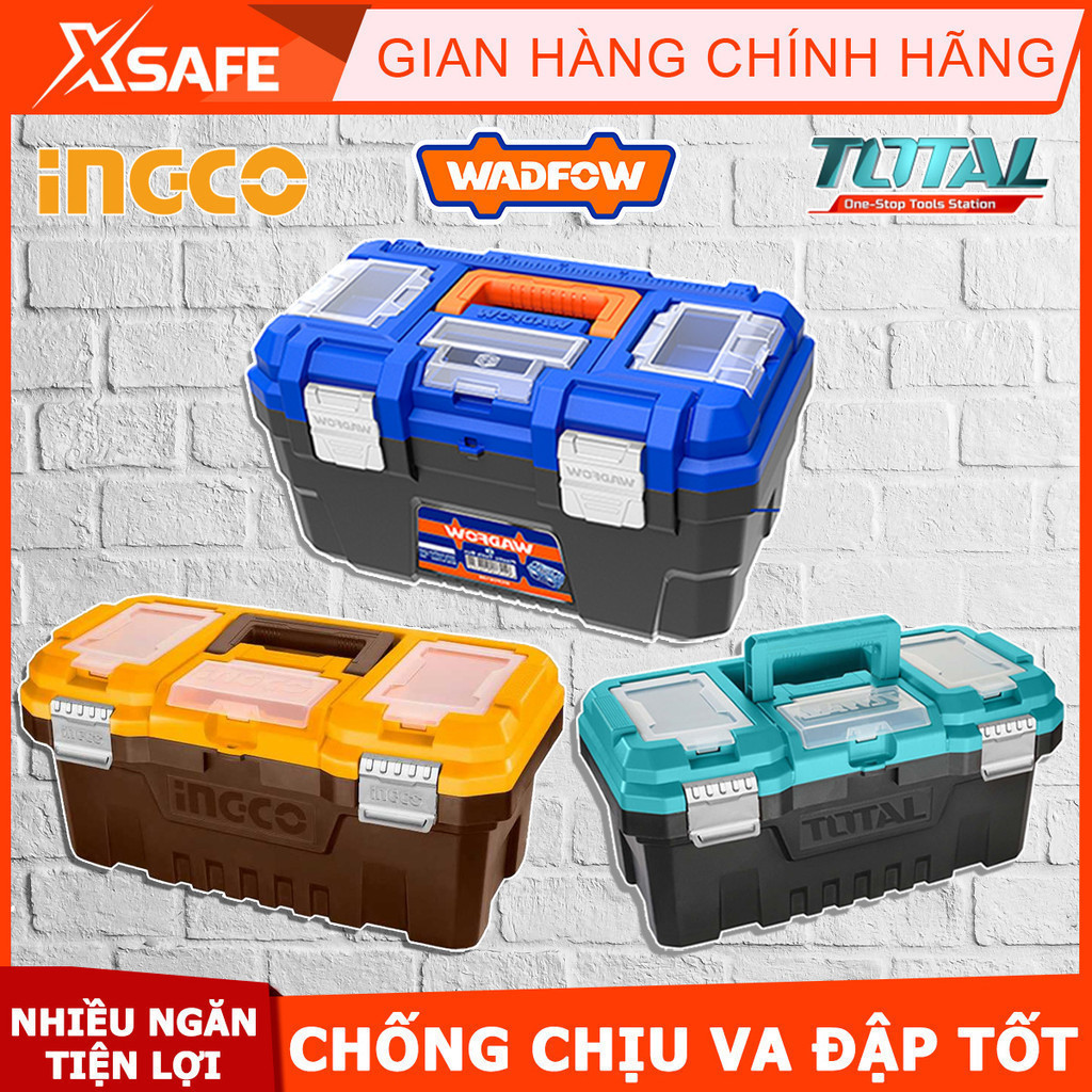 13-20 inch PP plastic tool box, sturdy, durable, high durability - INGCO TOTAL WADFOW | Shopee ...