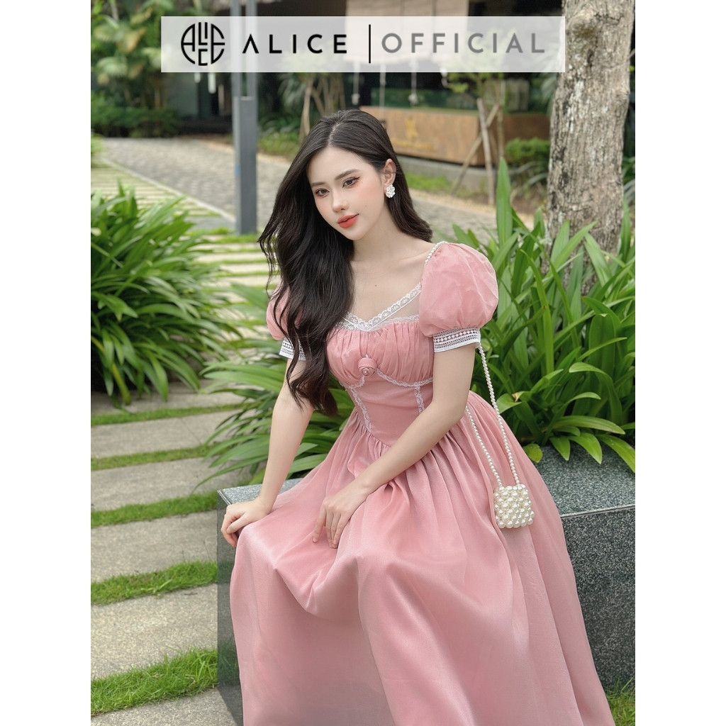 ALICE Long Lady's Dress Made of Soft Welded Silk, Elegant and Gentle ...
