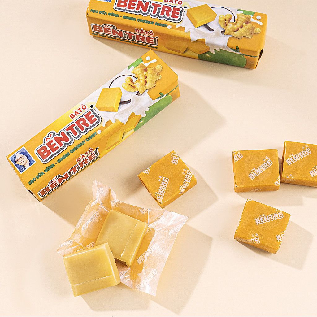 Ben Tre Hai To Coconut Candy Ginger Flavor (1 bar x 50g) | Shopee Malaysia