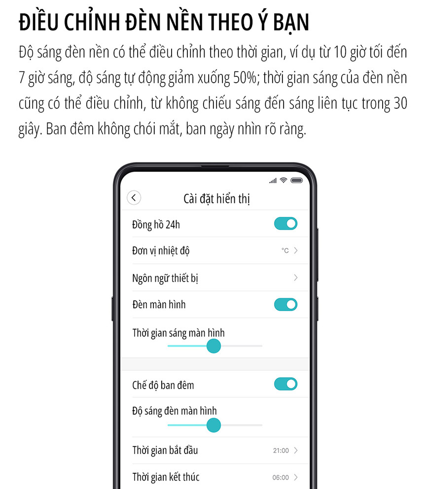 Xiaomi Qingping smart alarm clock with integrated temperature and ...