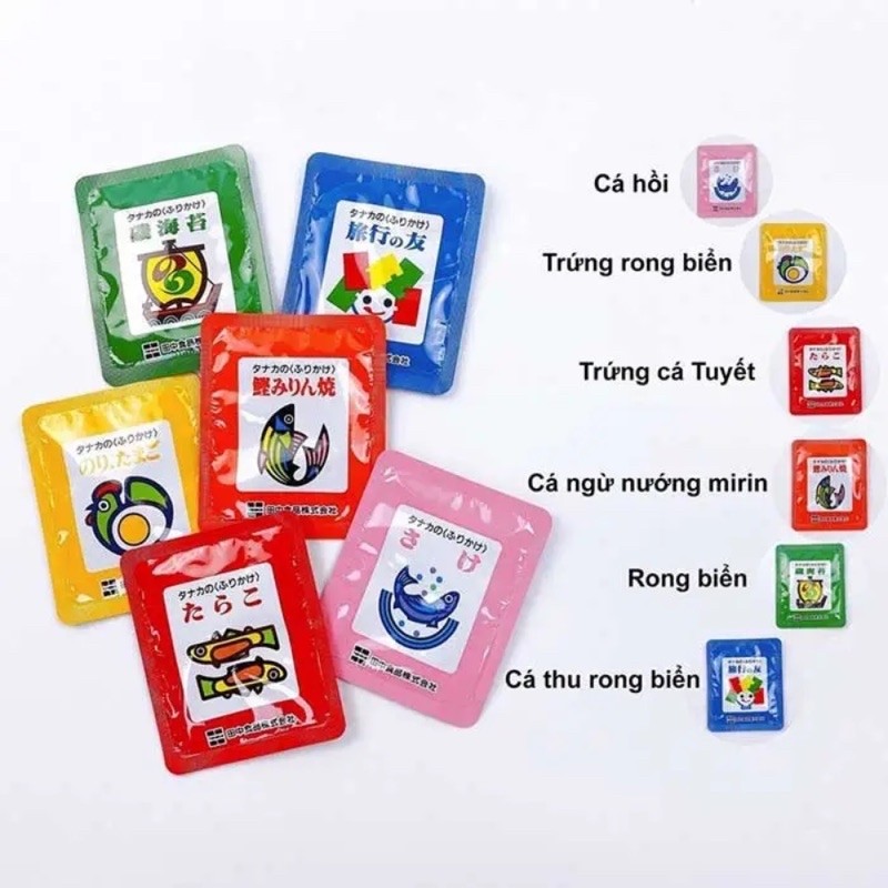 [JAPAN] Rice seasoning 30 small packs of 6 flavors (75g) Japanese ...