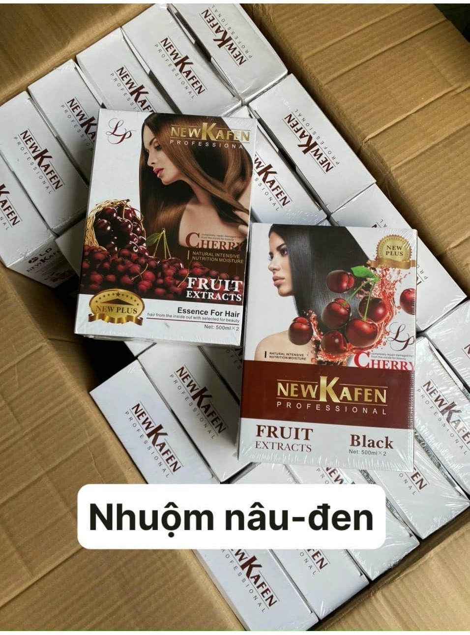 Black dye Brown dye New Kafen Cherry Collagen 500ml x2 does not stick ...