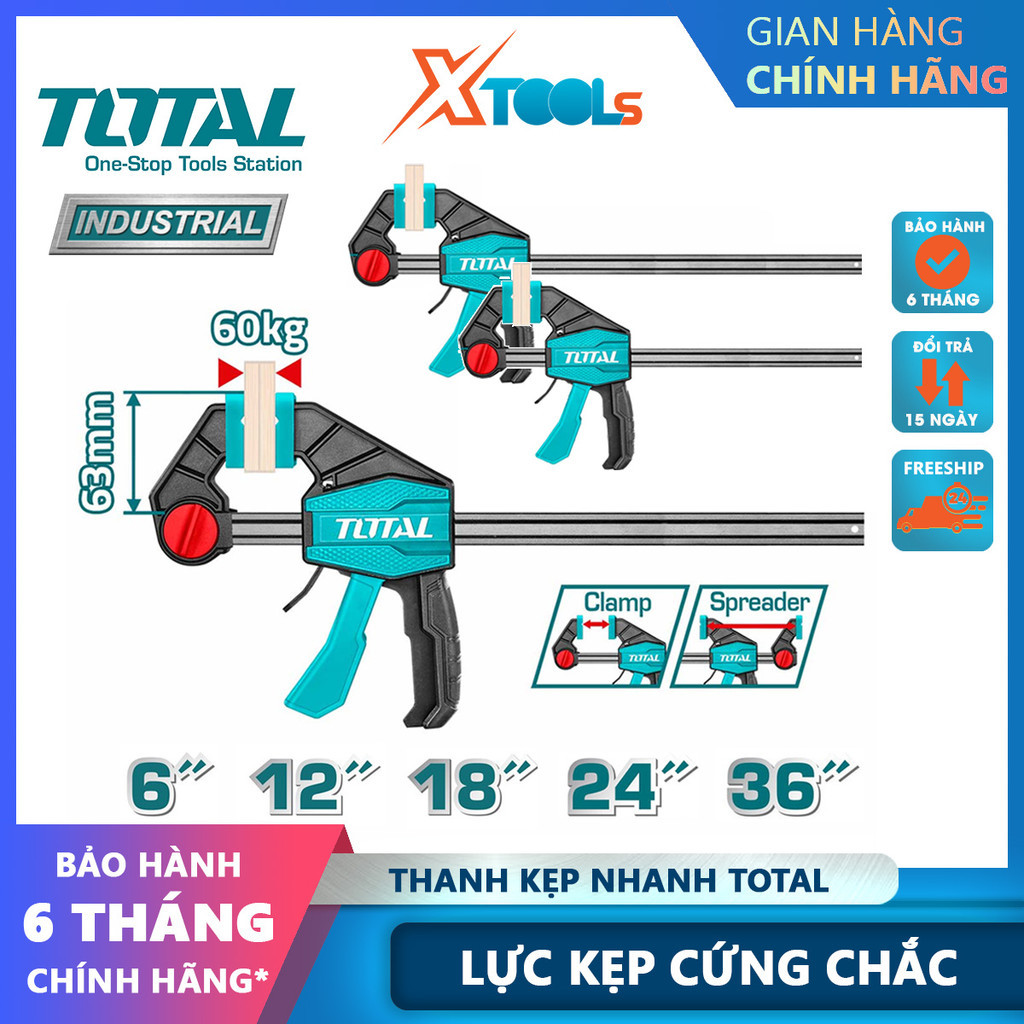 Total quick clamp bar, 2-way specialized quick clamp for clamping and ...