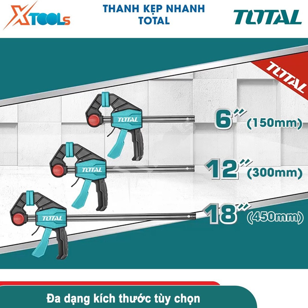 Total quick clamp bar, 2-way specialized quick clamp for clamping and ...