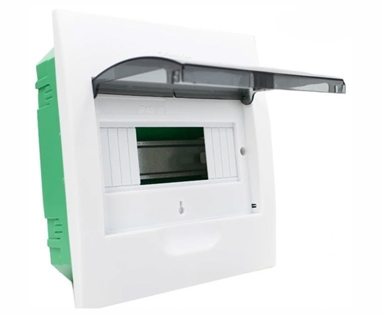 Wall-mounted plastic electrical cabinet with 8 modules EZ9E108S2F ...