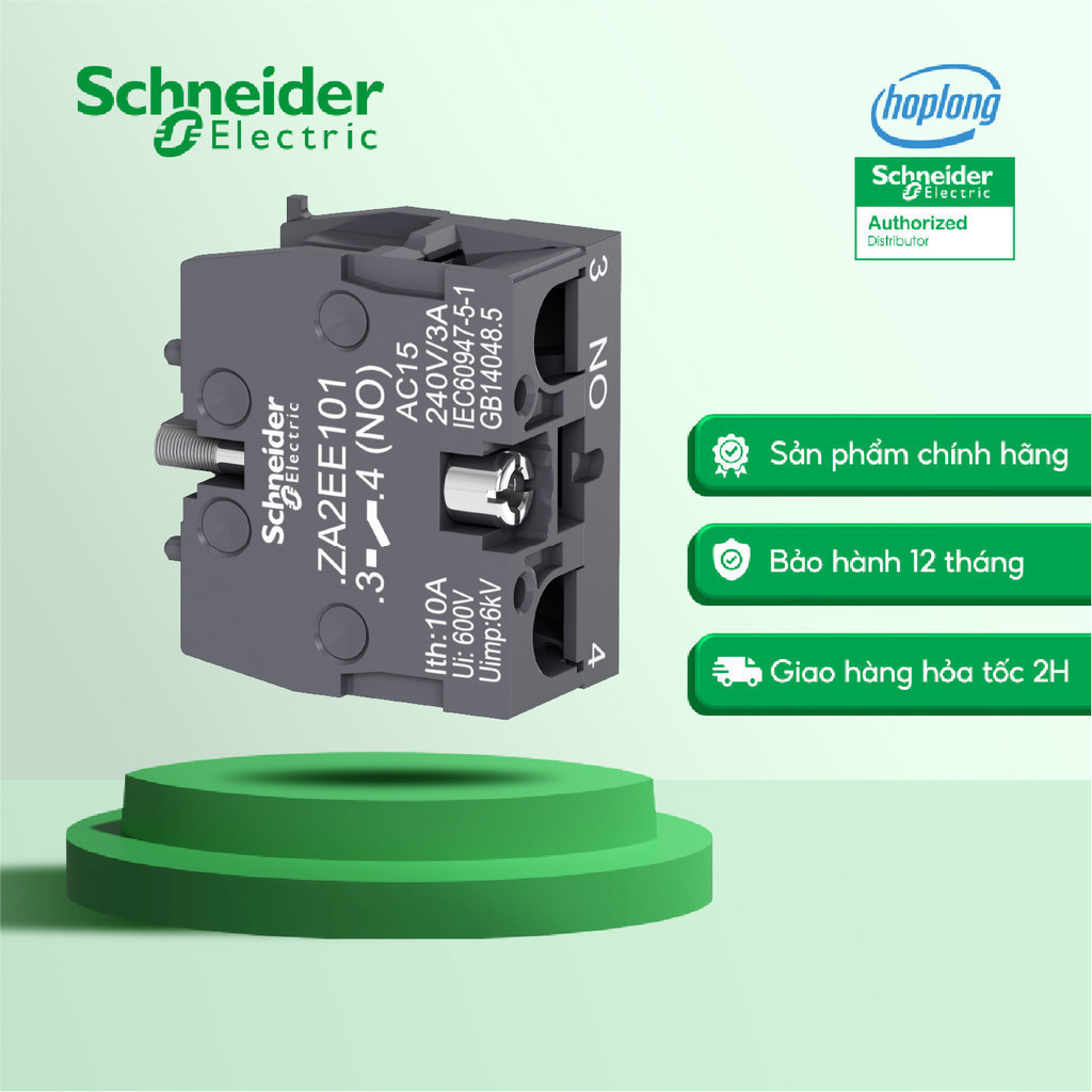 Schneider ZA2EE101 1NO auxiliary contact for push buttons - indicator ...