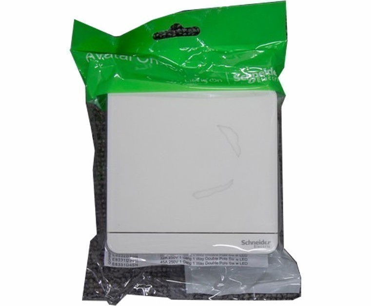 Schneider single 1-way switch AvatarOn series E8331L1LED_WE_G19 ...