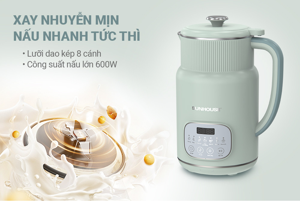 [Live] Sunhouse SHD5260 Multifunctional Nut Milk Maker – 800ml – 2 ...