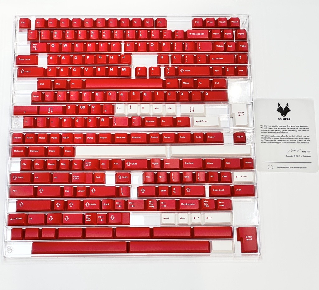 [HN - HCM EXPRESS] WS Basic Red/Yellow Keycap - Mechanical keyboard ...