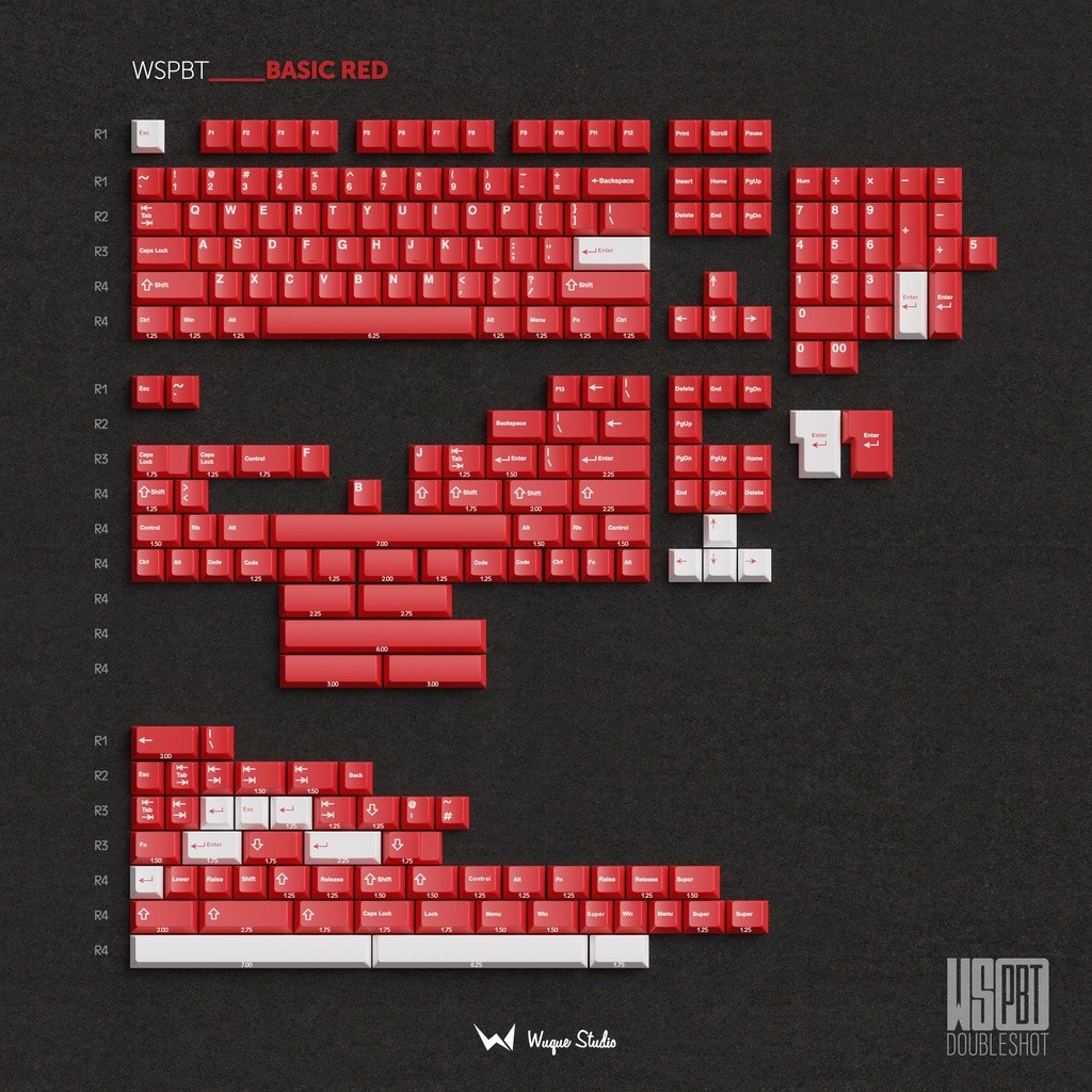 [HN - HCM EXPRESS] WS Basic Red/Yellow Keycap - Mechanical keyboard ...