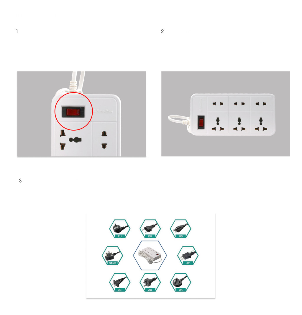 Rang Dong OC06 10A multi-purpose socket, 2500W capacity, designed to ...