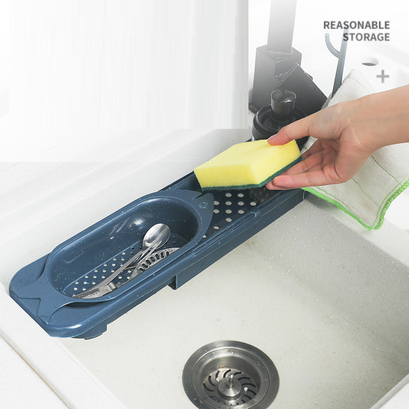 Sink faucet shelf with trash filter, sink tray with convenient trash ...
