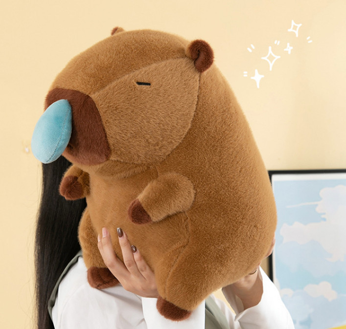 Capybara Stuffed Bear Runny Nose Scissors Adorable Fluffy Stretch Many ...