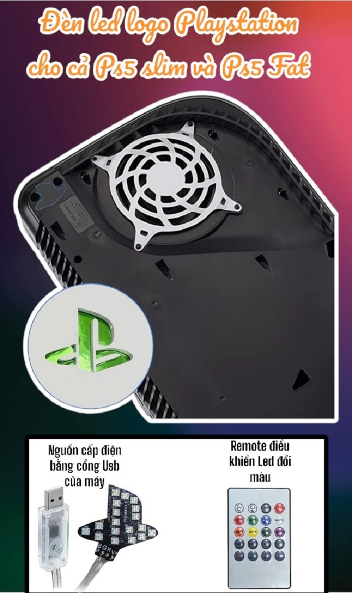 Playstation Logo Led Light for Ps5 Slim and Ps5 Fat | Shopee Malaysia