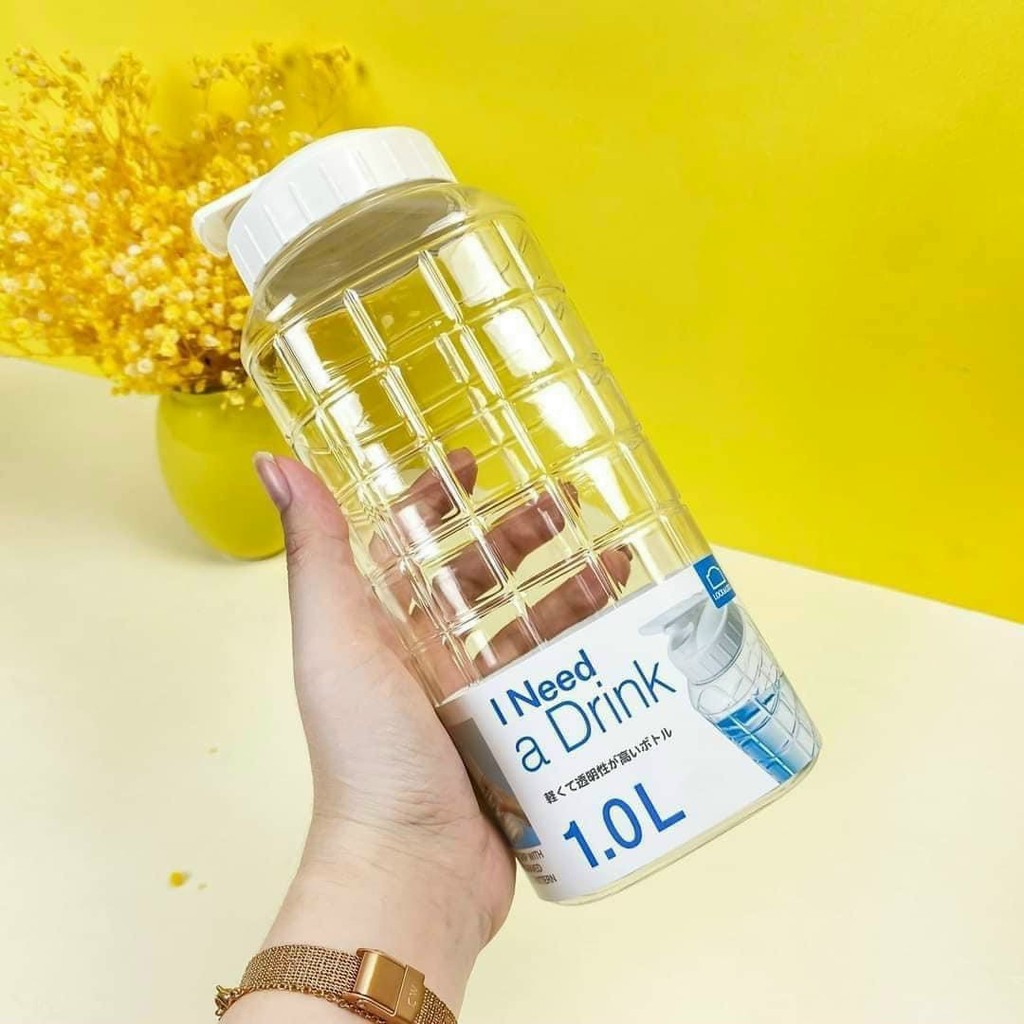 1 Liter Lock&Lock Plastic Water Bottle Safe to Use | Shopee Malaysia