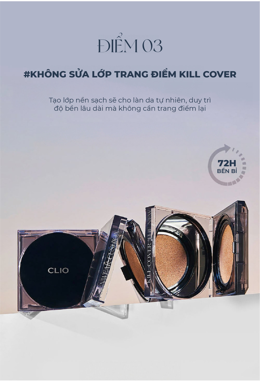 [EXCLUSIVE 25.4]Clio Kill Cover The New Founwear Cushion SPF50+ PA+++ 15G (Free core) | Shopee ...