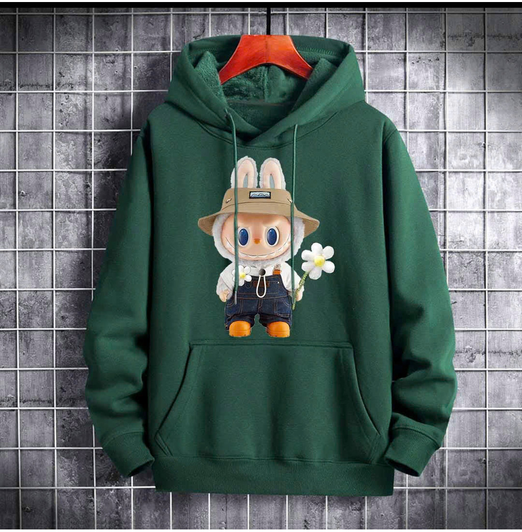 Labubu hoodie for men and women, basic loose form, super thick, double ...