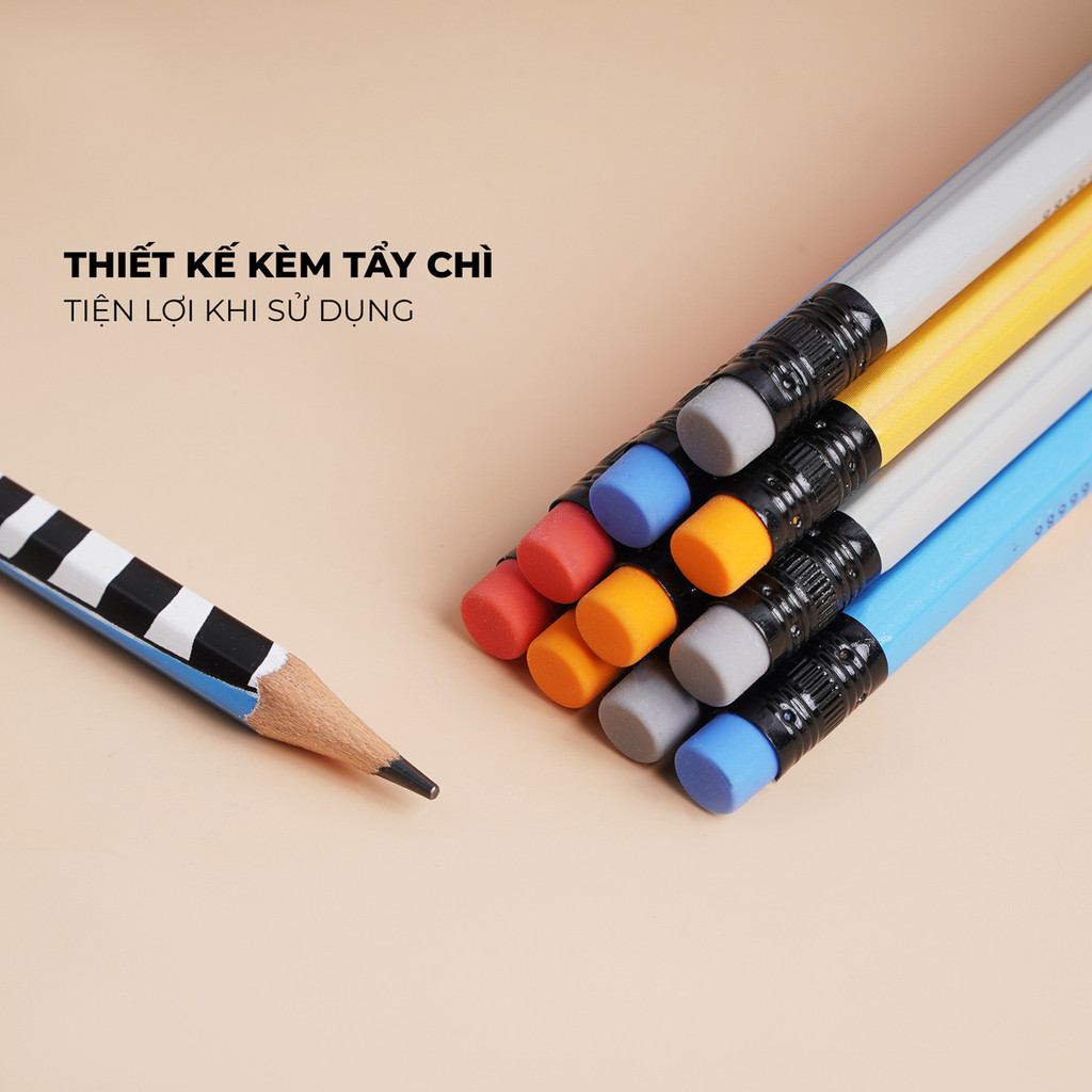 2B CLASSMATE Wooden Pencil with Eraser, Smooth Pen Strokes, Firm Nib ...