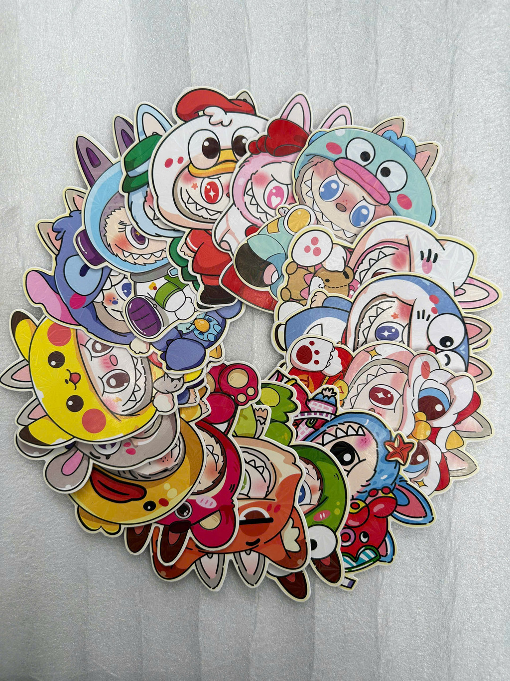 Combo of 100 CHIBI reflective LABUBU lucky money envelopes trend 2025 ...