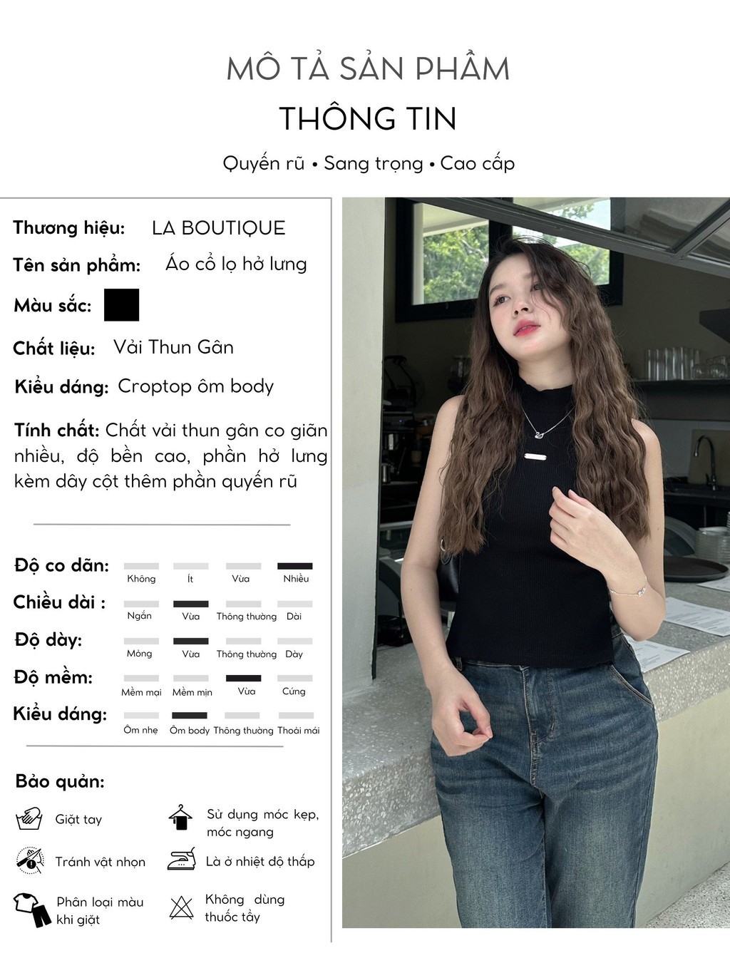 La Boutique backless turtleneck crop top hugs the body and flatters the ...