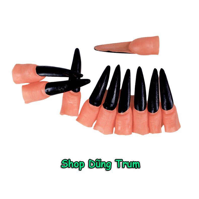 Halloween devil nail set (10 fingers) | Shopee Malaysia