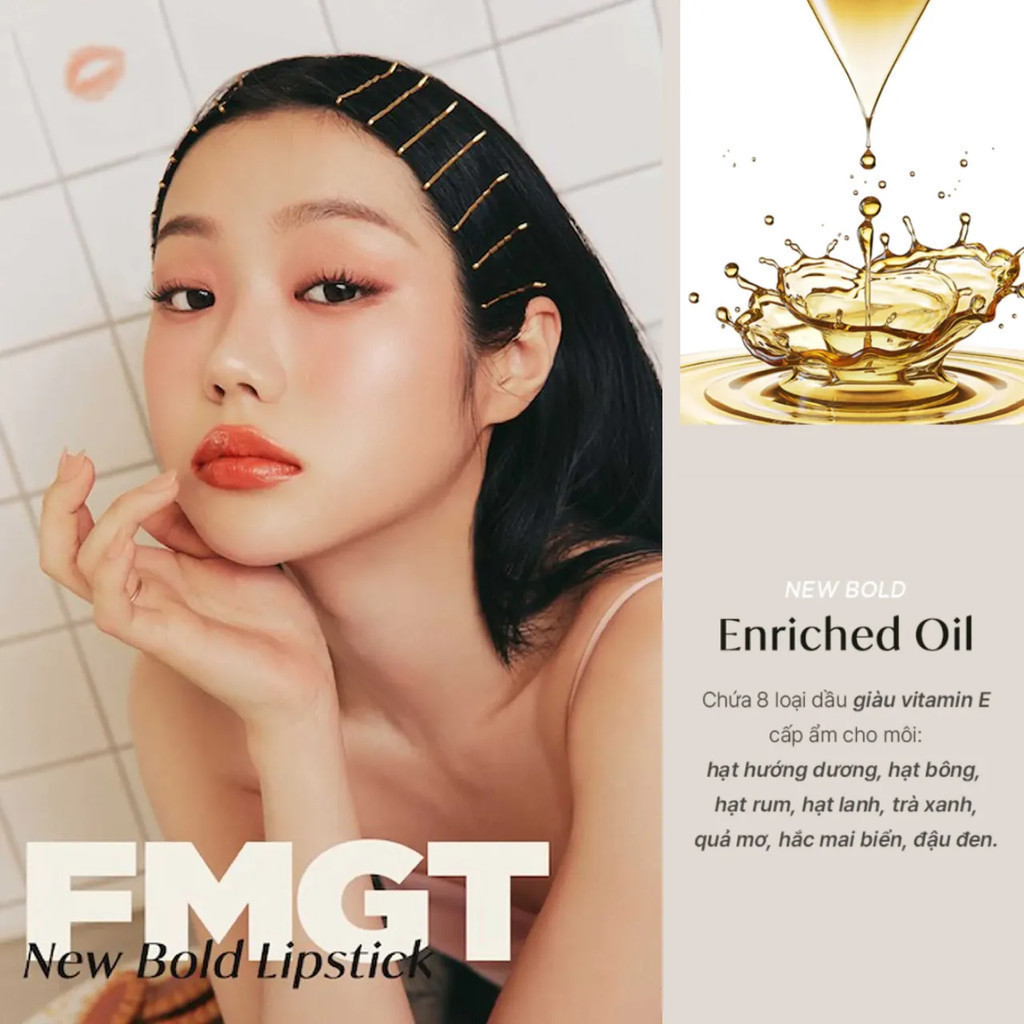 [HSD 03/2026] THE FACE SHOP New Bold Sheer Glow Lipstick 3.5g COLOR 08 ...
