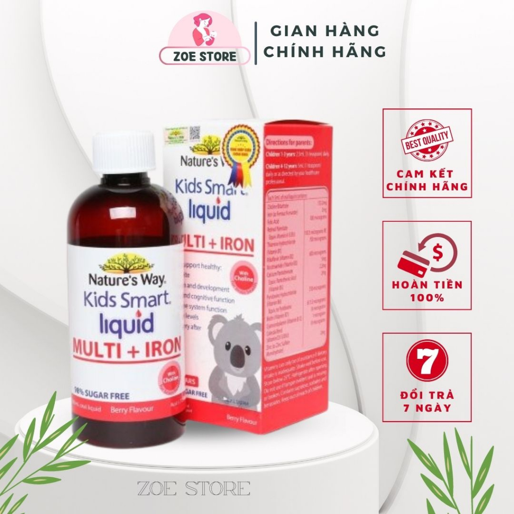 Nature's Way Kids Smart Liquid Multi + Iron 200ml Australia | Shopee ...