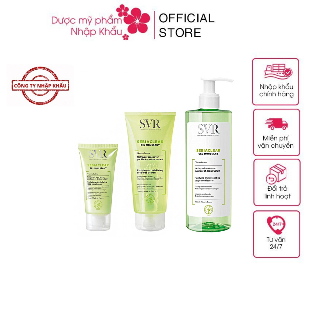 [IMPORTED PRODUCTS]SVR Sebiaclear Gel Moussant Cleanser for Sensitive ...