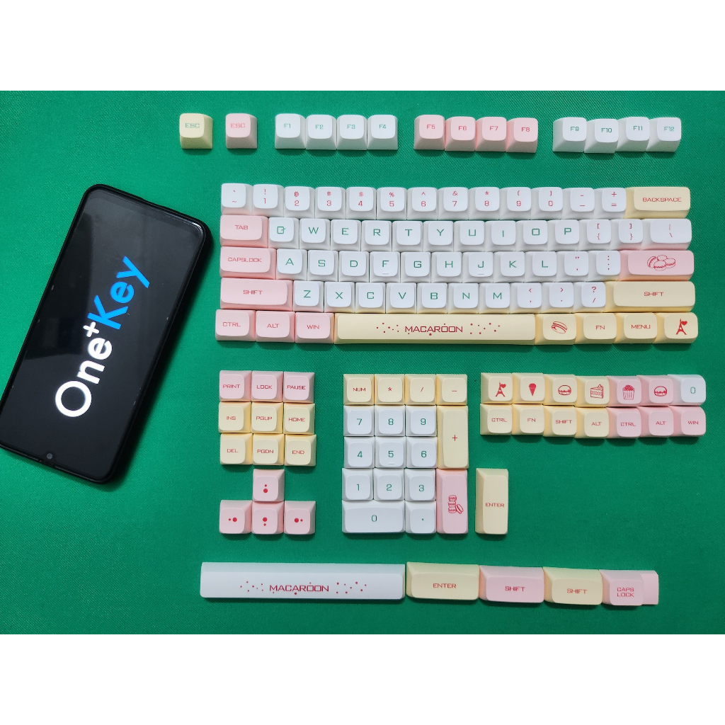 Keycap MACARON XDA profile PBT Dyesub 125 keyboard buttons for ...