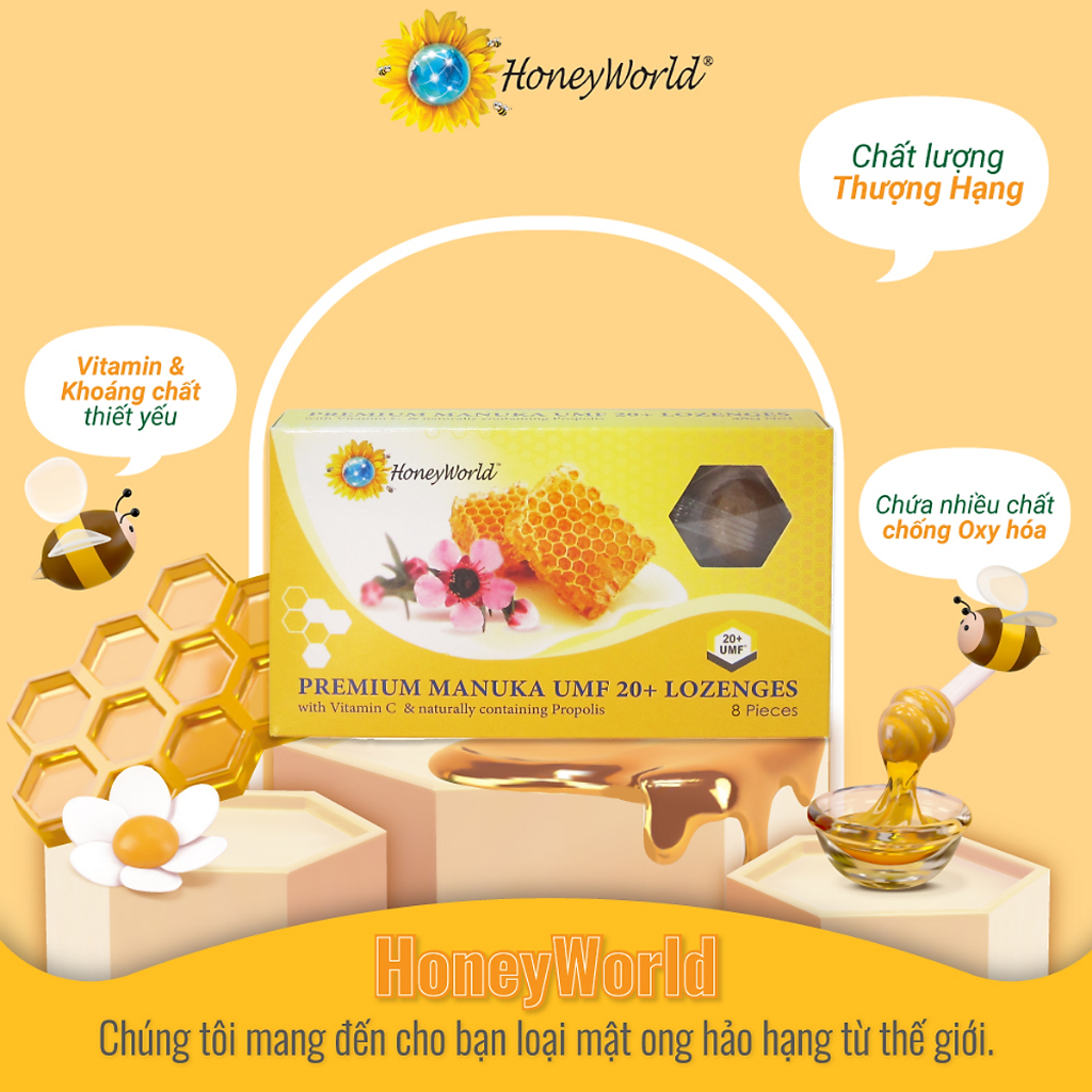 Umf20+ Lozenges Vitamin C Pure Manuka Honey Lozenges Contains Premium ...