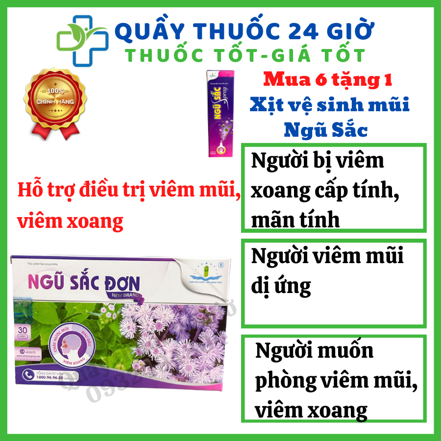 Five Color Single supports acute and chronic sinusitis, box of 30 ...