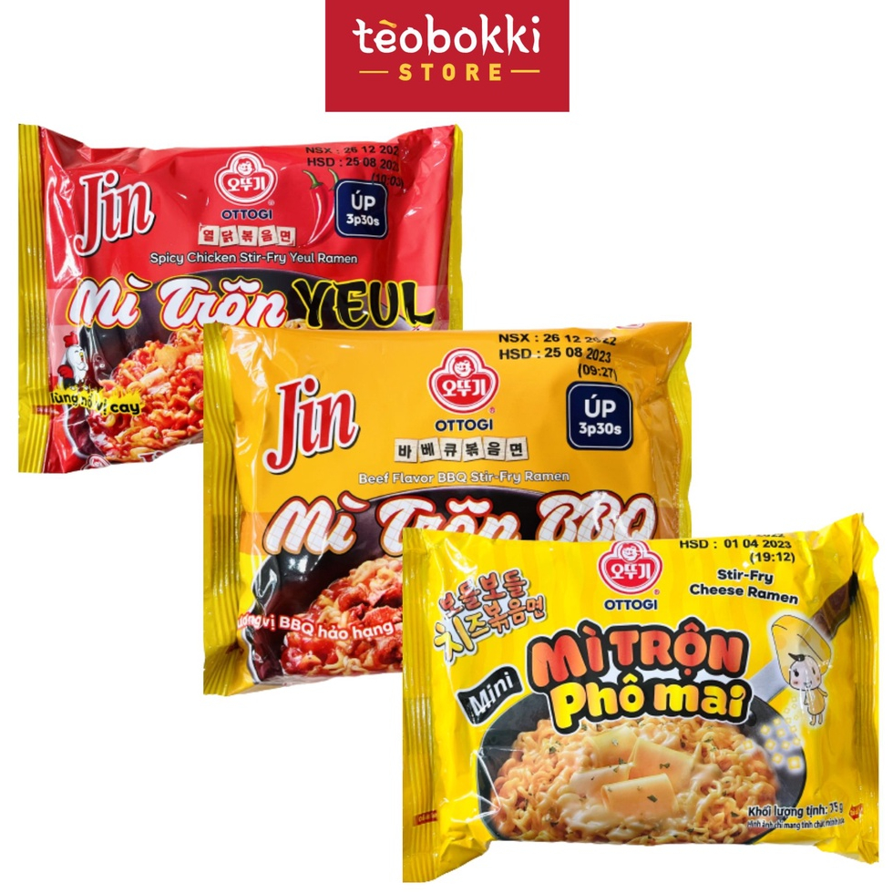 Oppa spicy and sour shrimp noodles - Ottogi mixed noodles mini packs ...