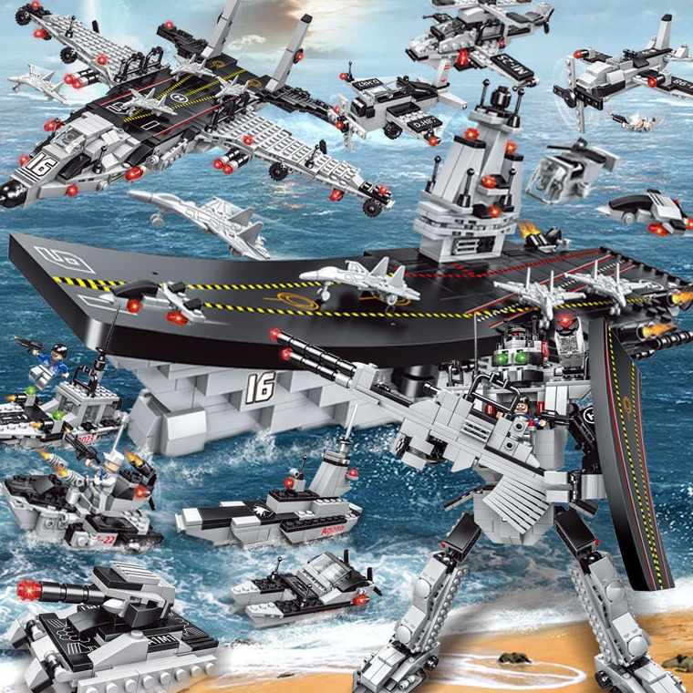 Legoo battleship toy set to assemble models, assemble Aircraft Carriers ...